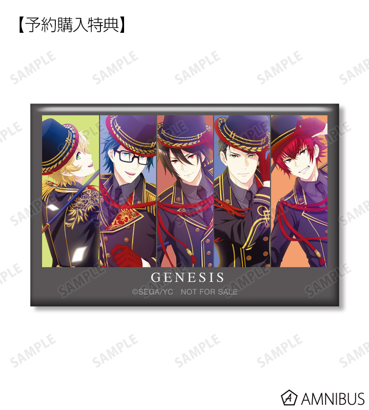 夢色キャスト - トレーディング サイン入りスクエア缶バッジ ジェネシスver. | AMNIBUS(アムニバス)